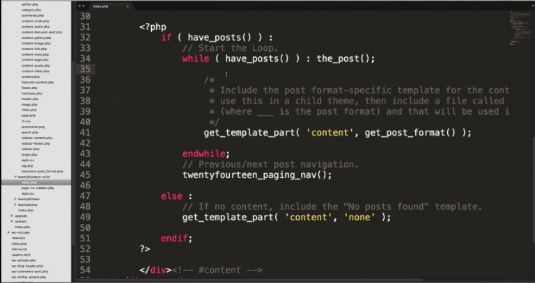 2:24 – 4:25 And the above is The Loop (all the stuff between . So the looop runs from line 31 to ...