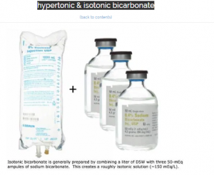 what is isotonic bicarbonate?
