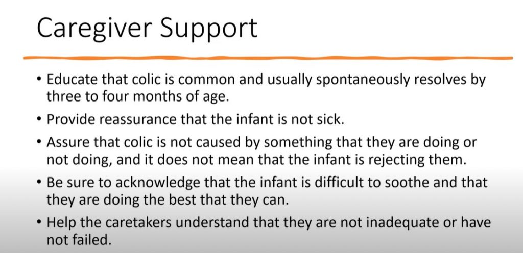 My note: Infantile colic (prolonged crying in an infant with normal ...