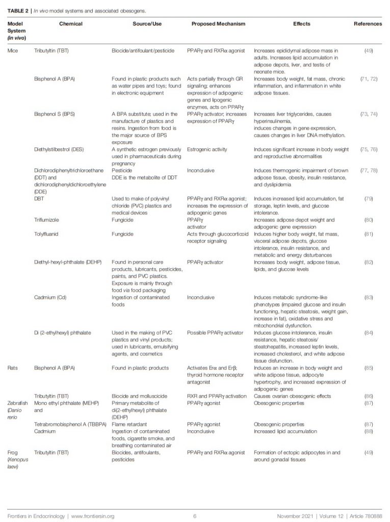 Links To And Excerpts From “Obesogens: How They Are Identified and ...